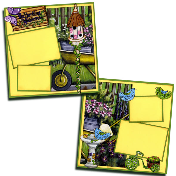 Happy Blooms Page Kit| Scrapbookers Painted Page