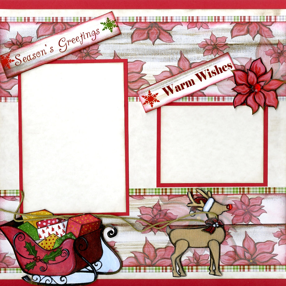 Merry Christmas Page Kit| Scrapbookers Painted Page