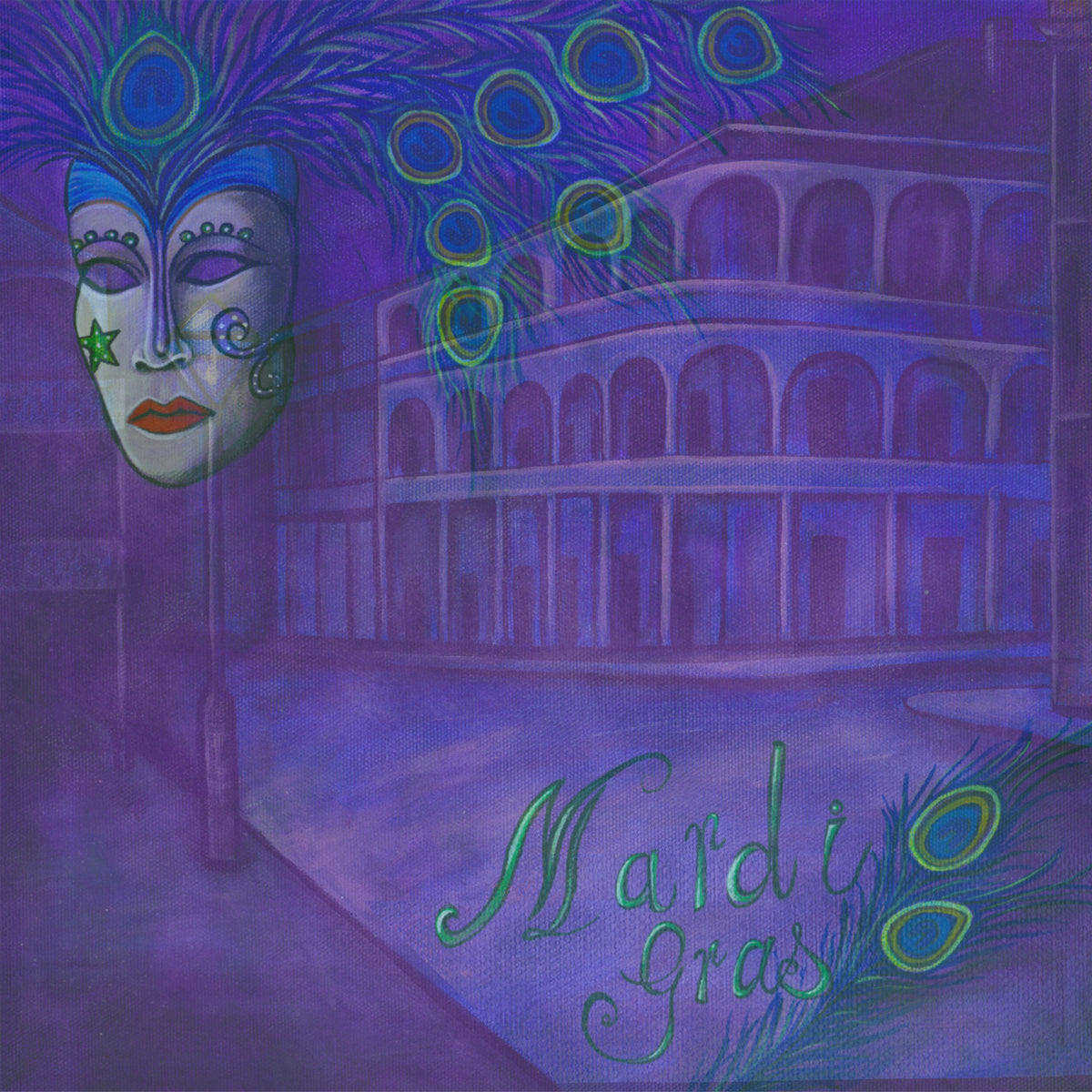 Mardi Gras French Quarter| Scrapbookers Painted Page