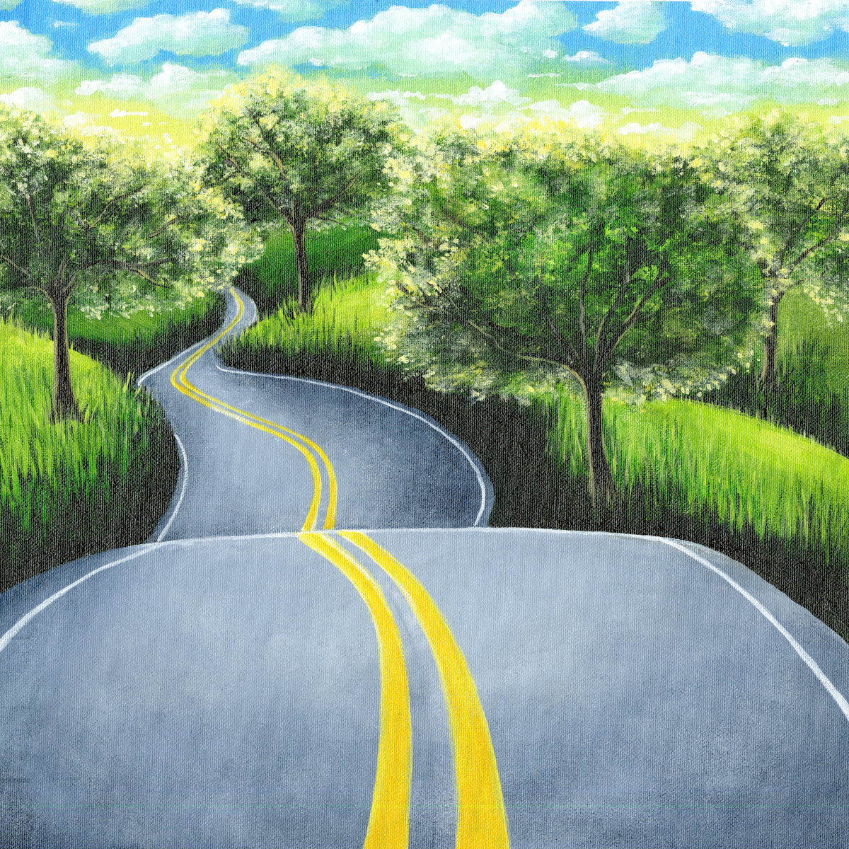 Scenic Route Scrapbook Print| Scrapbookers Painted Page