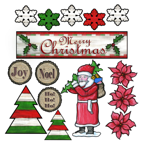Merry Country Christmas Cut-Outs| Scrapbookers Painted Page