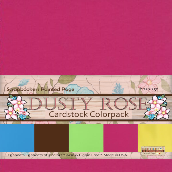 *Featured - Dusty Rose Cardstock Colorpack| Scrapbookers Painted Page