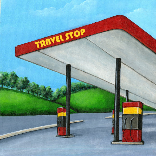Travel Stop Scrapbook Print| Scrapbookers Painted Page