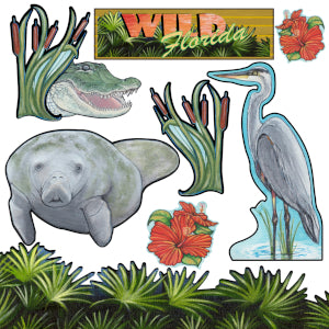 Wild Florida Cut-Outs| Scrapbookers Painted Page