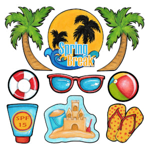 Spring Break Cut-Outs| Scrapbookers Painted Page