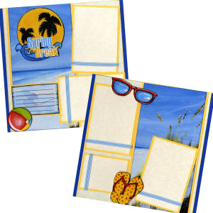 Spring Break Page Kit| Scrapbookers Painted Page