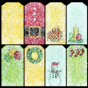 Jolly Christmas Cheer Tags| Scrapbookers Painted Page