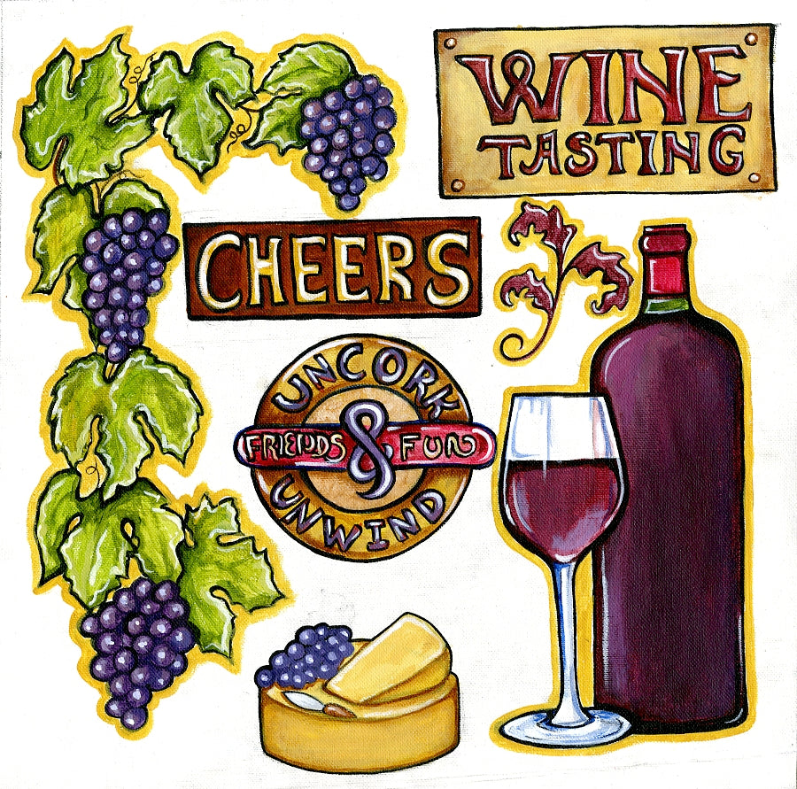 Vintage Vineyard Cut-Outs| Scrapbookers Painted Page